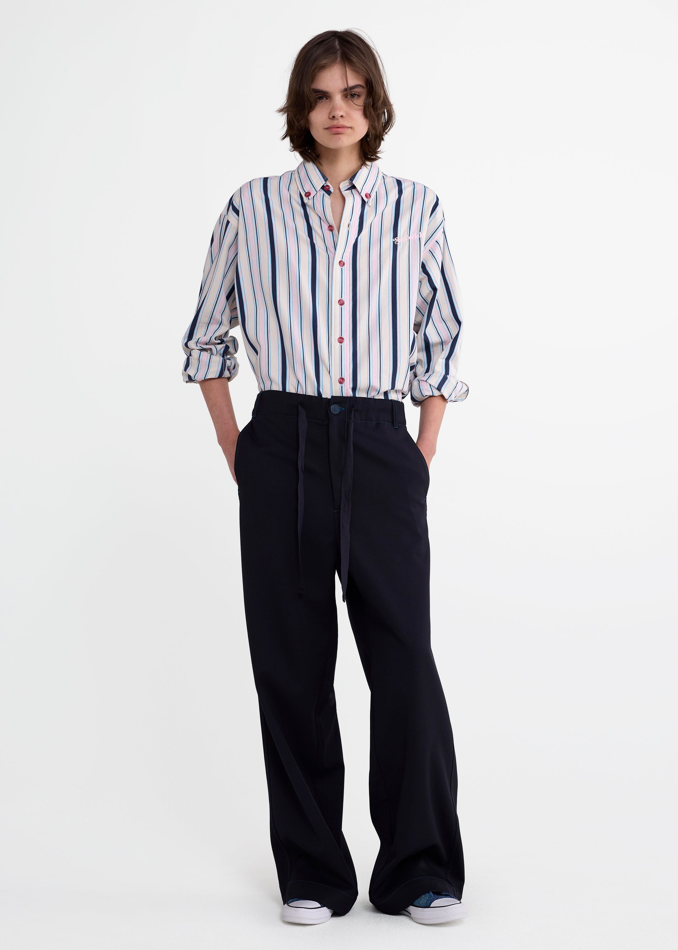 Tailored Drawstring Pant in Ink – Sanderlak